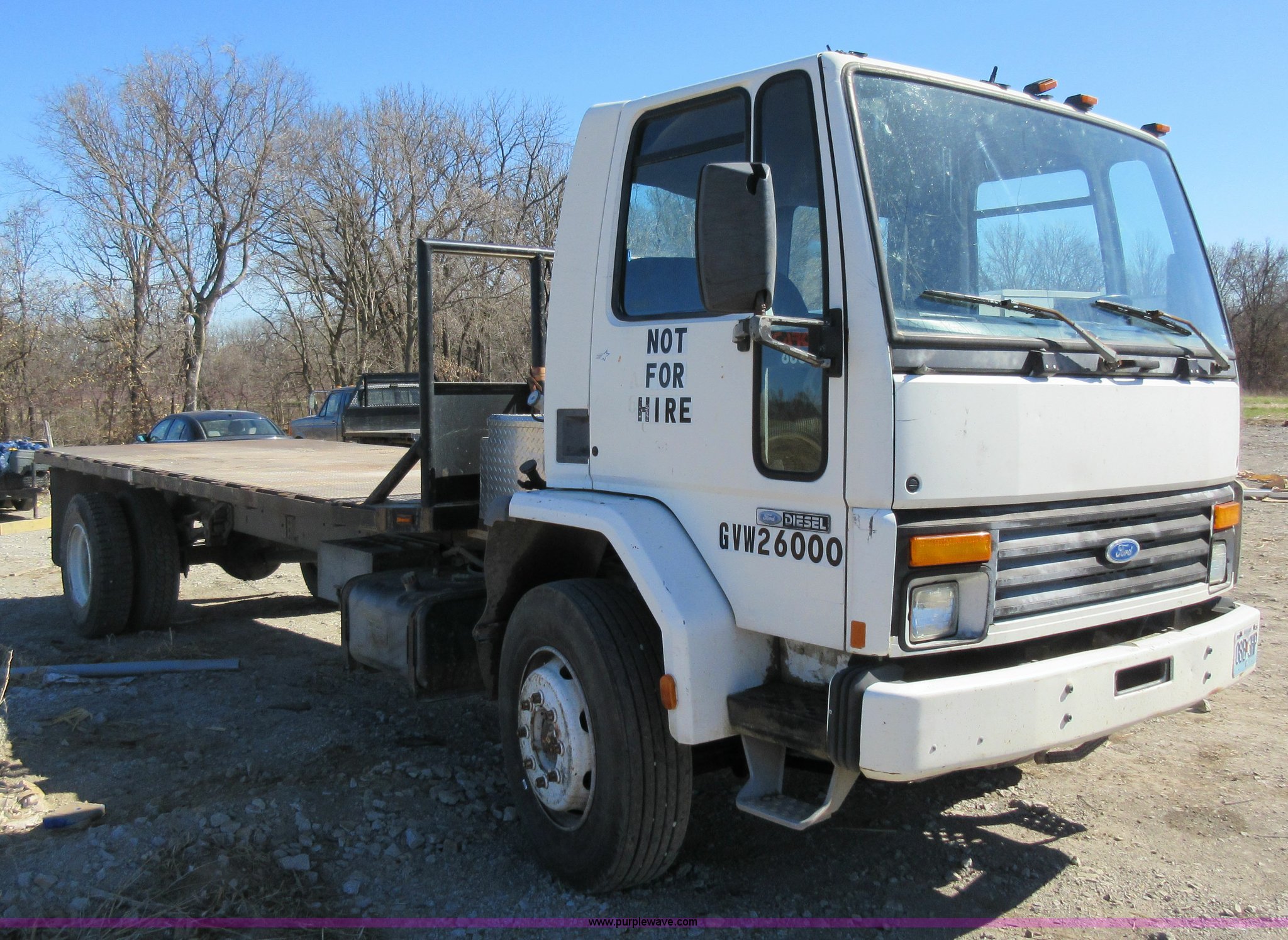 1989 Ford CF6000 flatbed truck in Sibley, MO | Item Z9264 sold | Purple ...