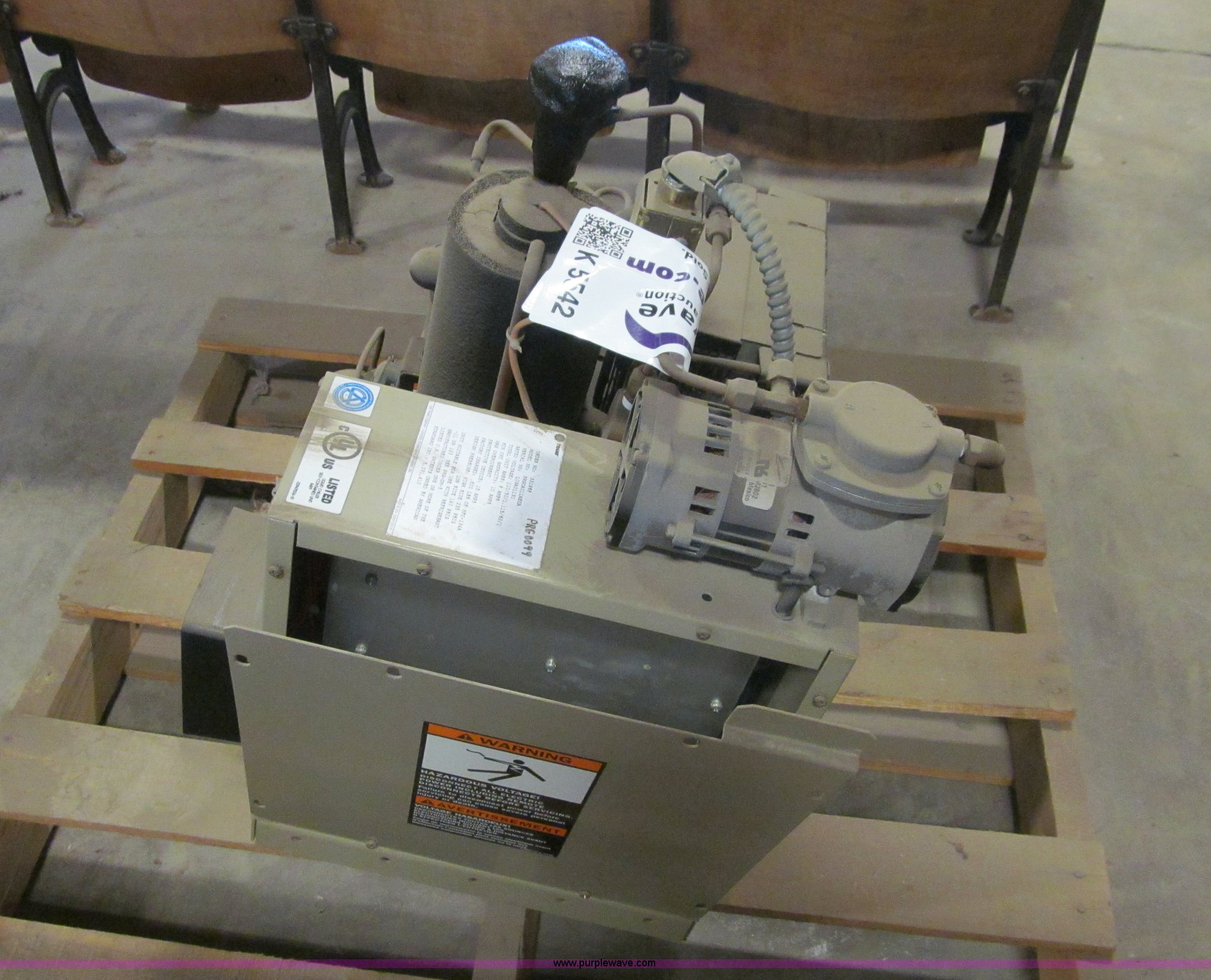 Trane purifier purge in Des Moines, IA | Item K5542 sold | Purple Wave