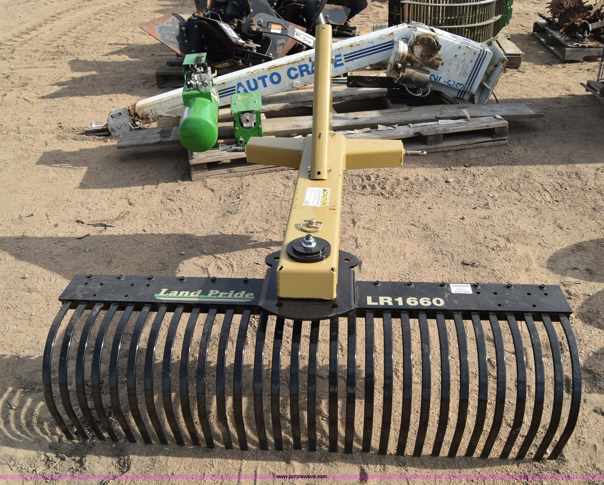 Land Pride LR1660 rock rake in Kinsley, KS | Item H8624 sold | Purple Wave