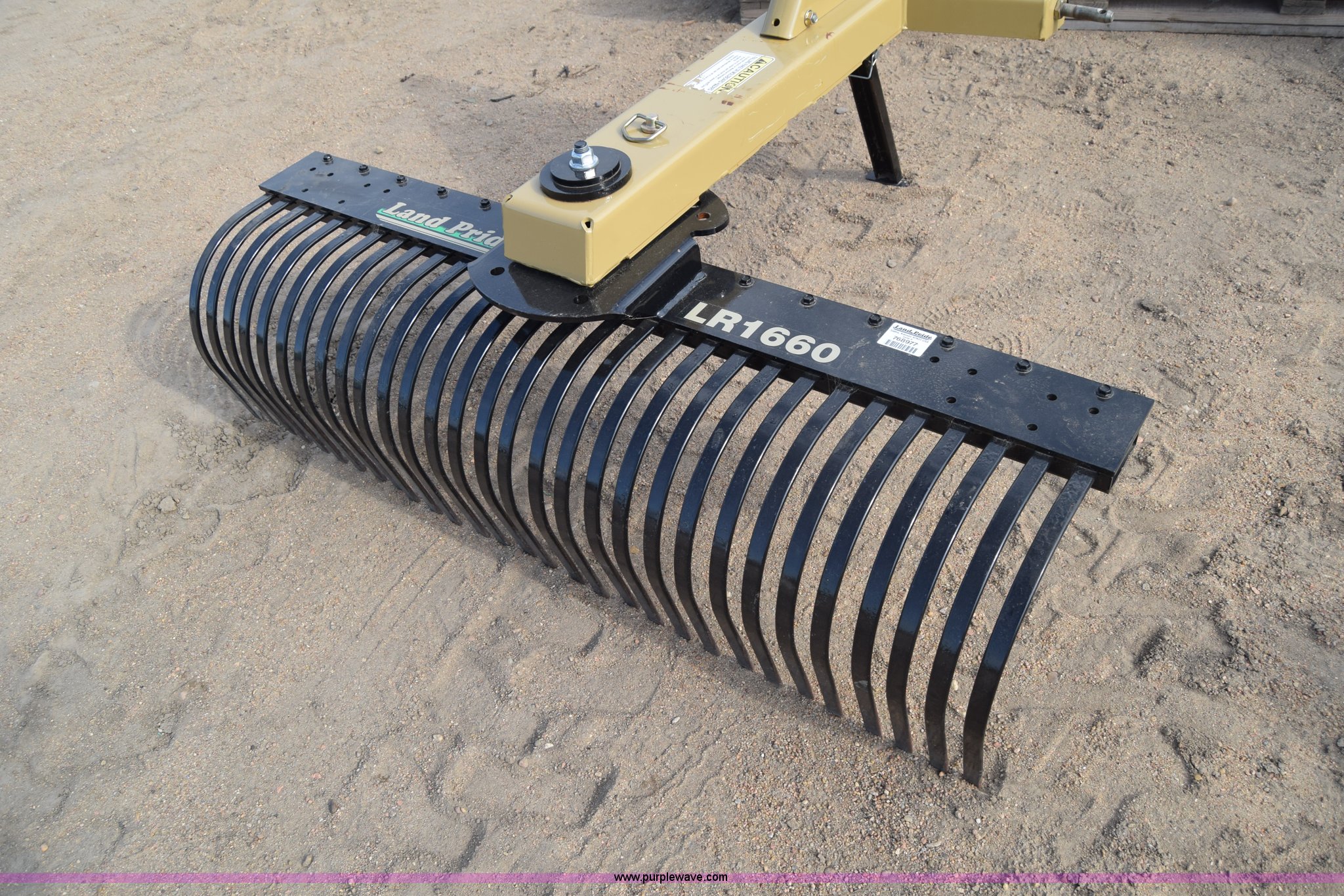 Land Pride LR1660 rock rake in Kinsley, KS | Item H8624 sold | Purple Wave