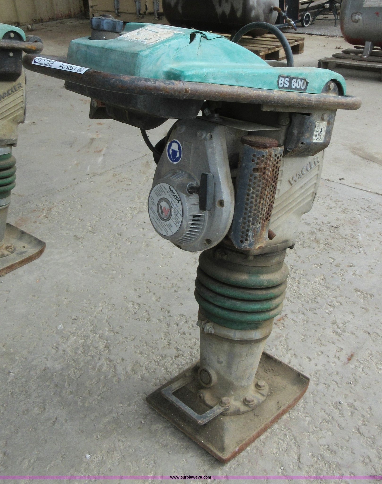 Wacker BS600 tamper in Greenwood, MO | Item AC9265 sold | Purple Wave