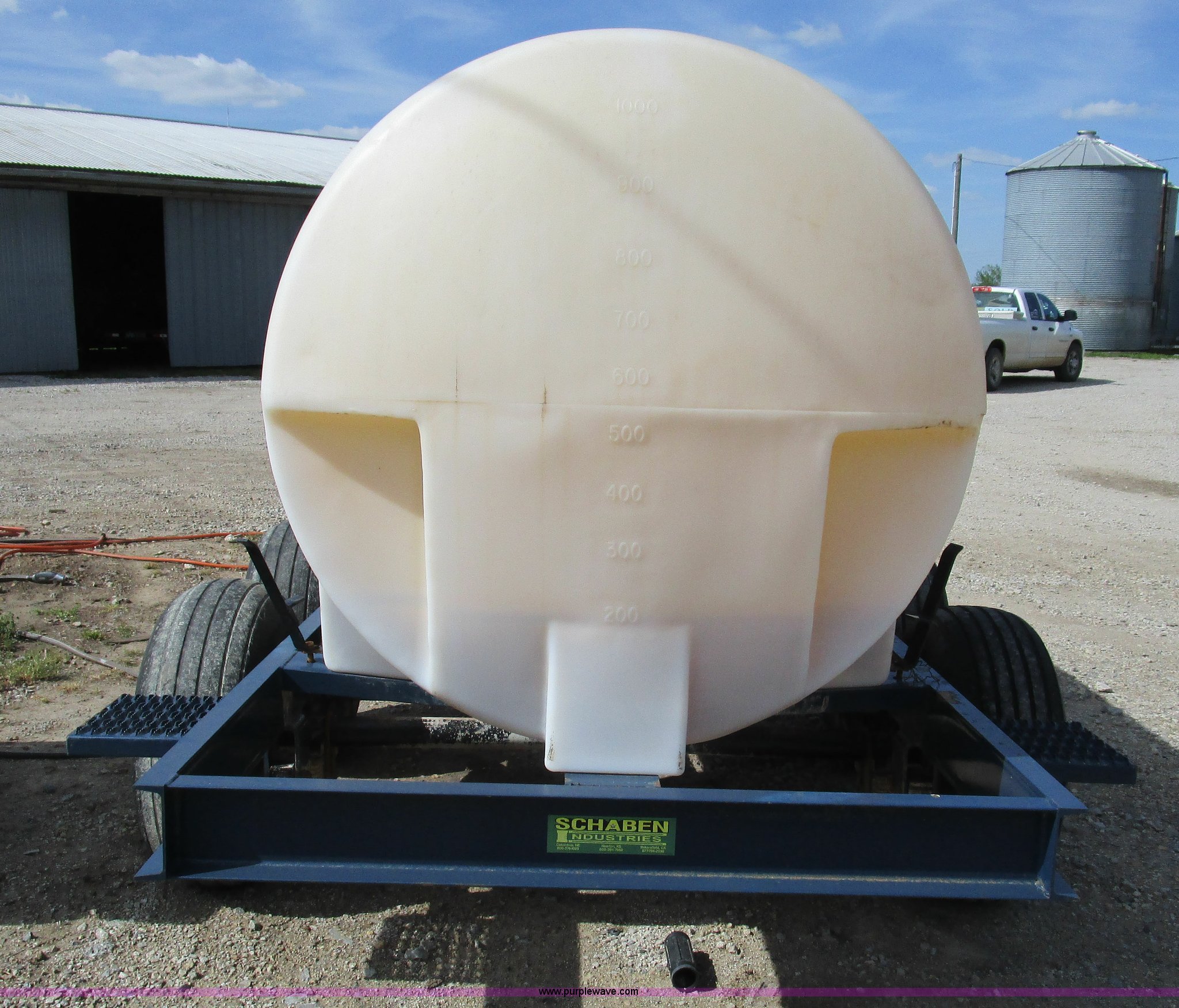 Schaben poly tank trailer in Elsmore, KS | Item D2425 sold | Purple Wave