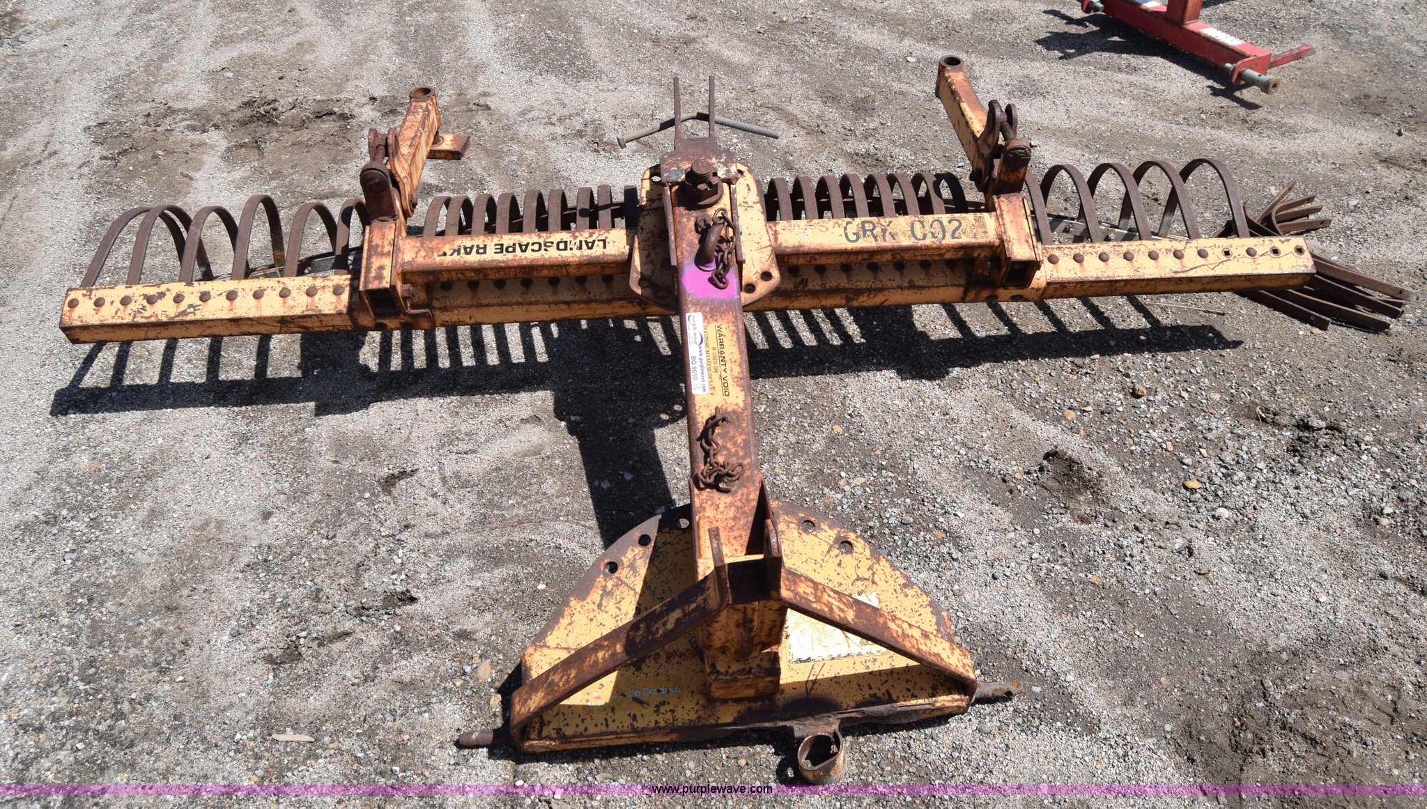 Rhino landscape rake in Wichita, KS | Item BQ9650 sold | Purple Wave