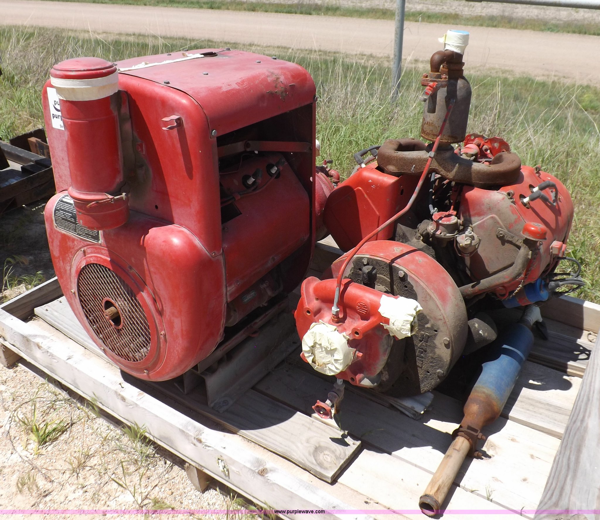 (2) Wisconsin engine and fire pumps in Jetmore, KS | Item K3997 sold ...