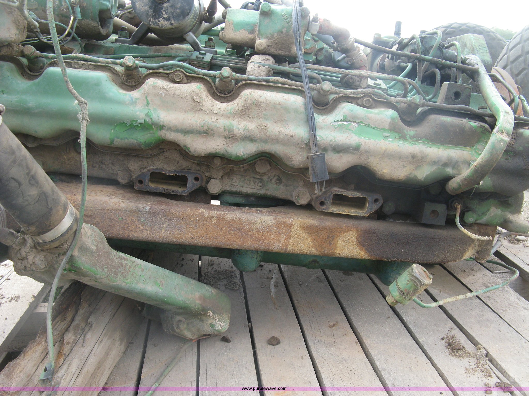 John Deere six cylinder diesel engine in Kinsley, KS | Item BQ9571 sold ...