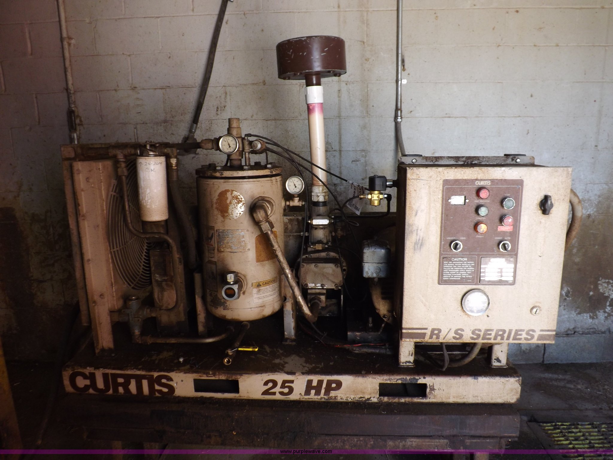 Curtis air compressor in Kismet, KS | Item K3984 sold | Purple Wave