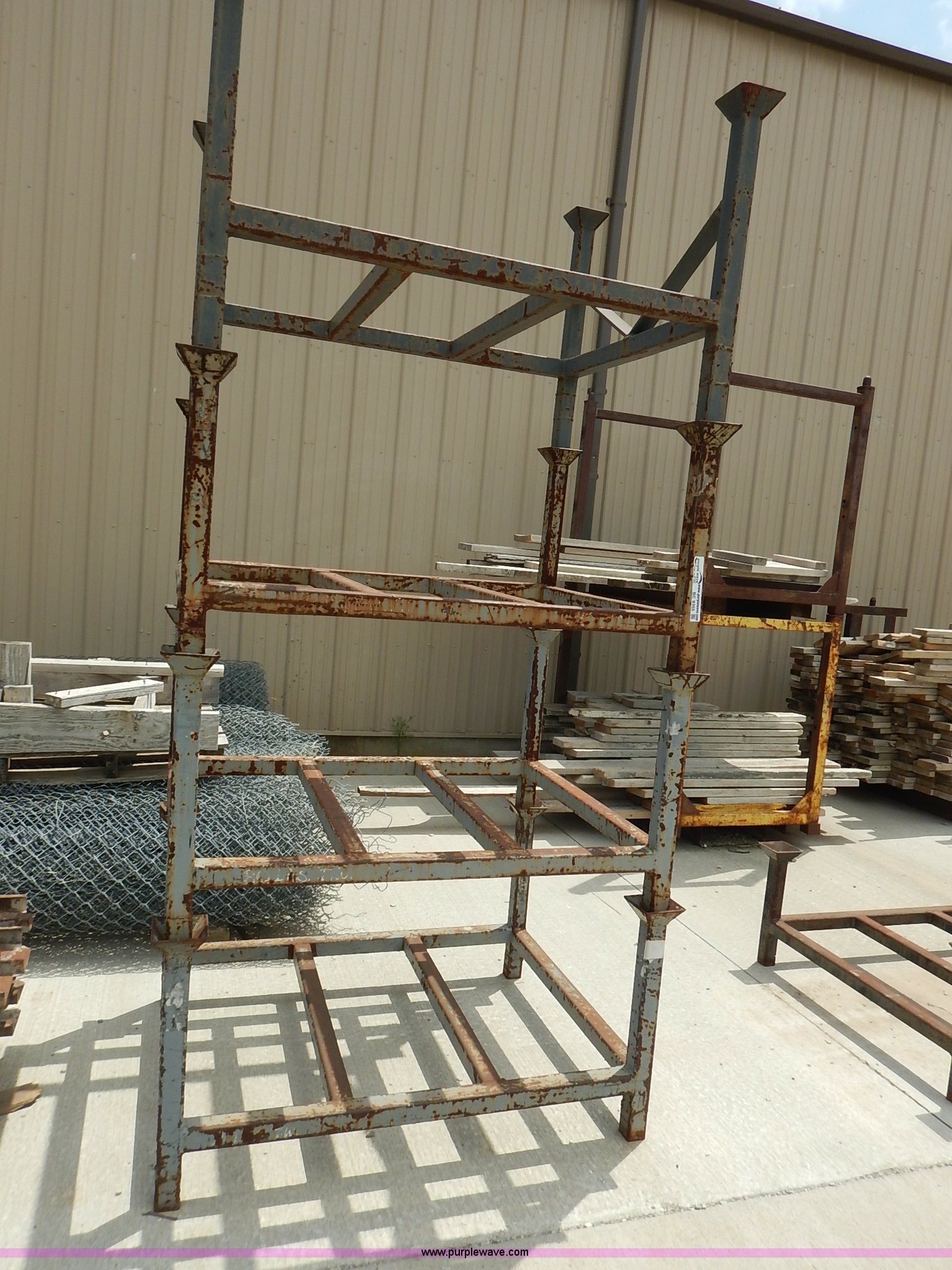 (5) stacking stands in Salina, KS | Item BC9355 sold | Purple Wave
