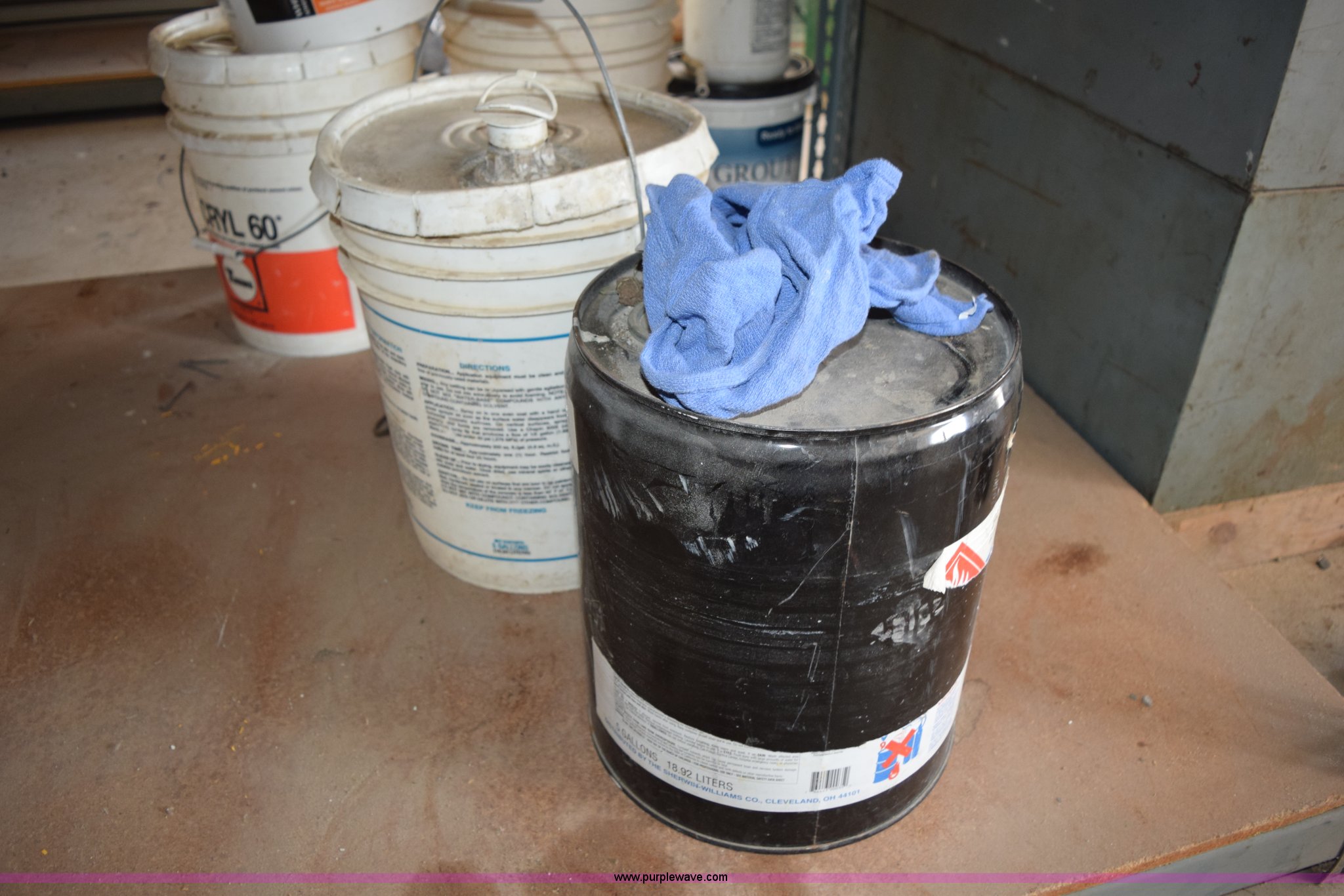 Assorted tile adhesive in Salina, KS | Item BG9901 sold | Purple Wave