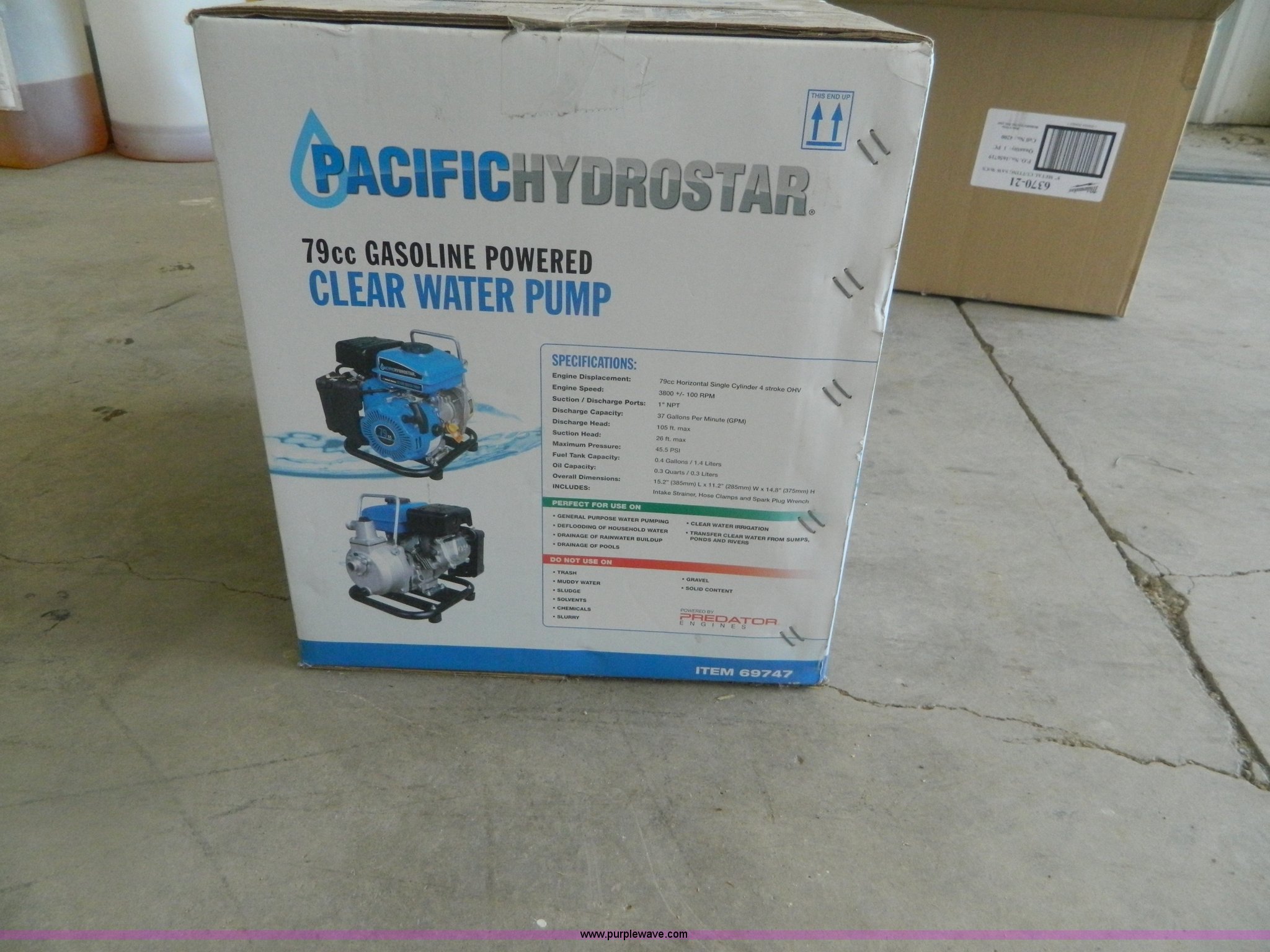 Pacific Hydrostar water pump in Salina, KS | Item BJ9237 sold | Purple Wave