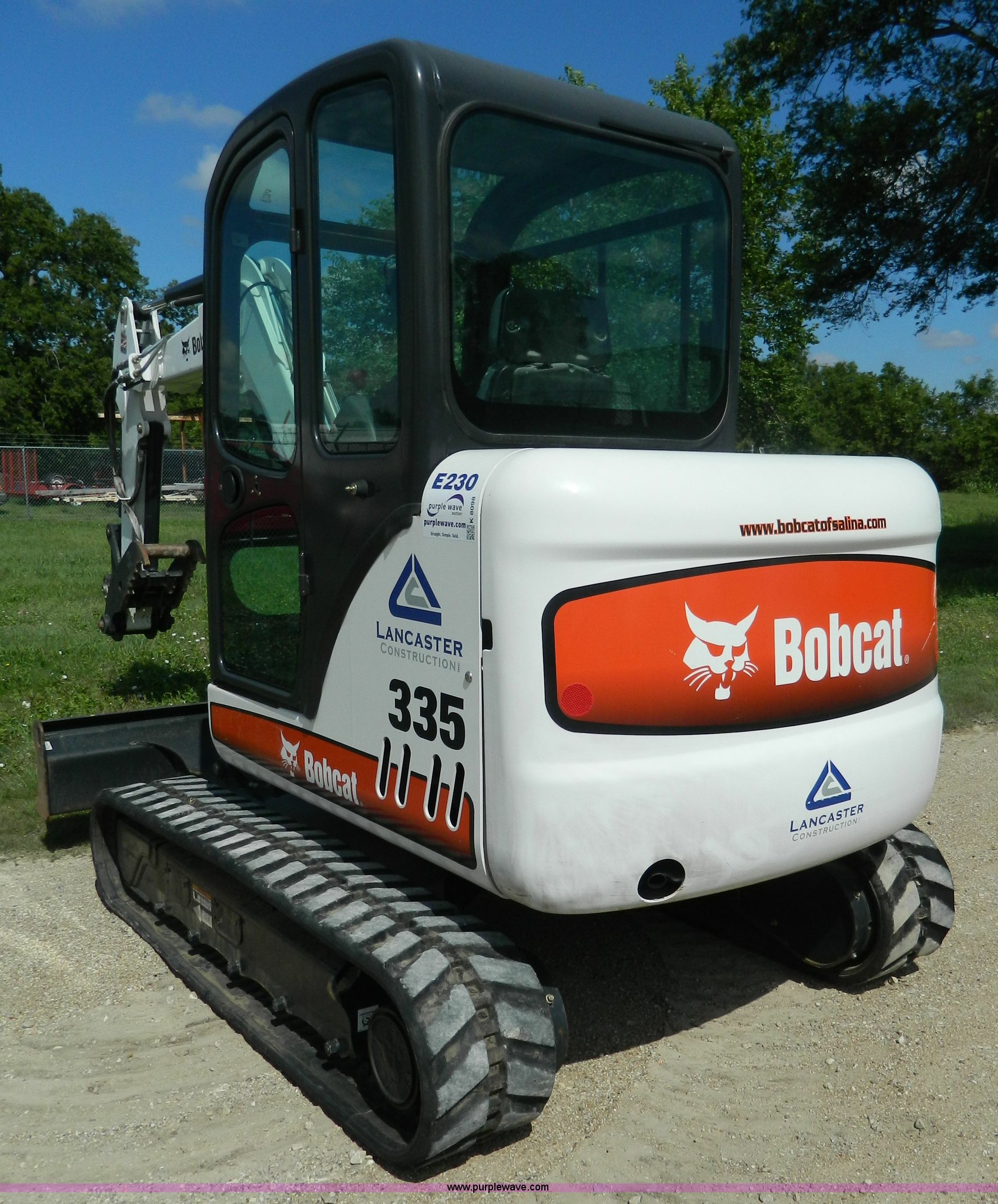 2009 Bobcat 335G compact excavator in Salina, KS | Item K8098 sold | Purple Wave