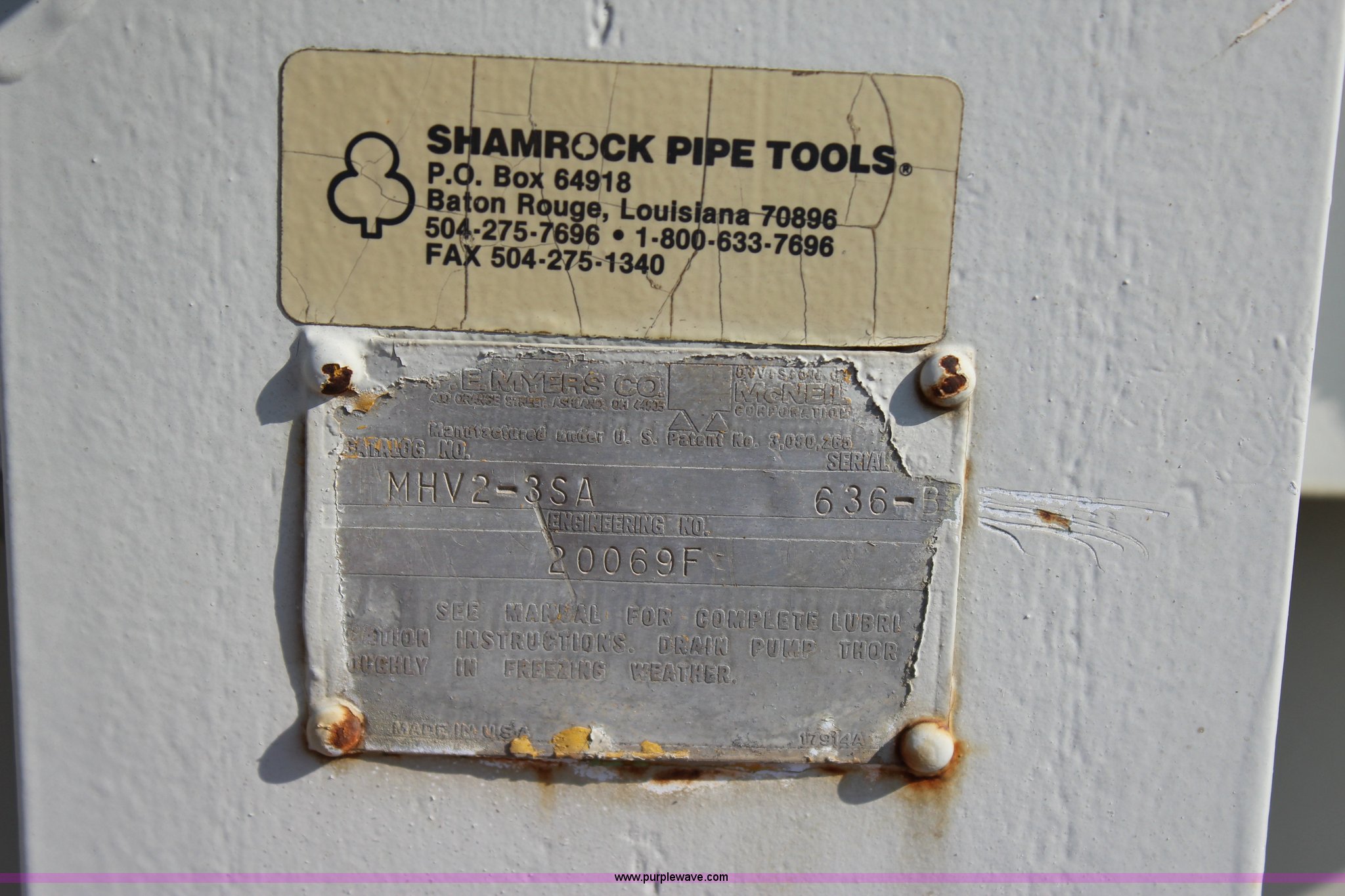 Shamrock Pipe Tools sewer jet in Glenpool, OK | Item I1622 sold ...