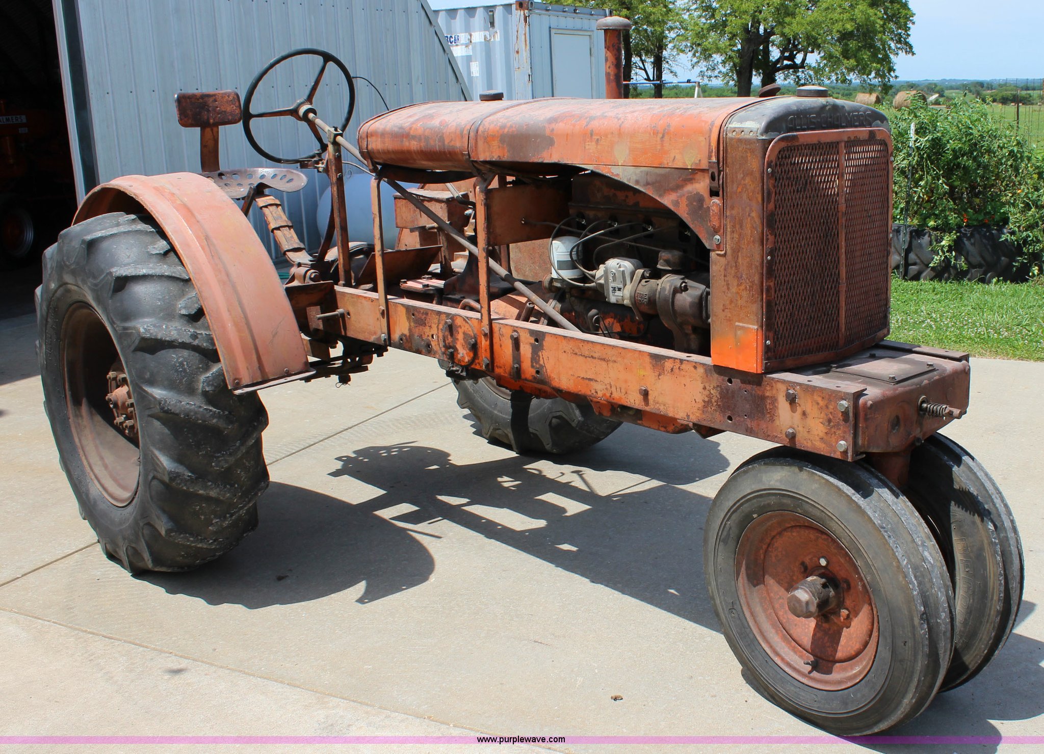 1937 Allis Chalmers WC tractor in Pomona, KS | Item J5864 sold | Purple ...