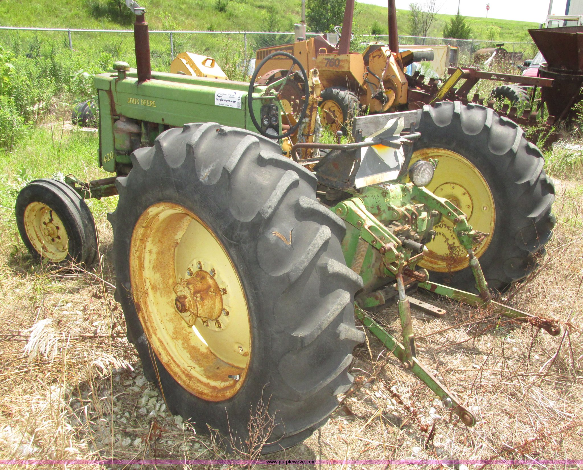 1956 John Deere 420W row crop tractor in Tecumseh, NE | Item H4540 sold ...