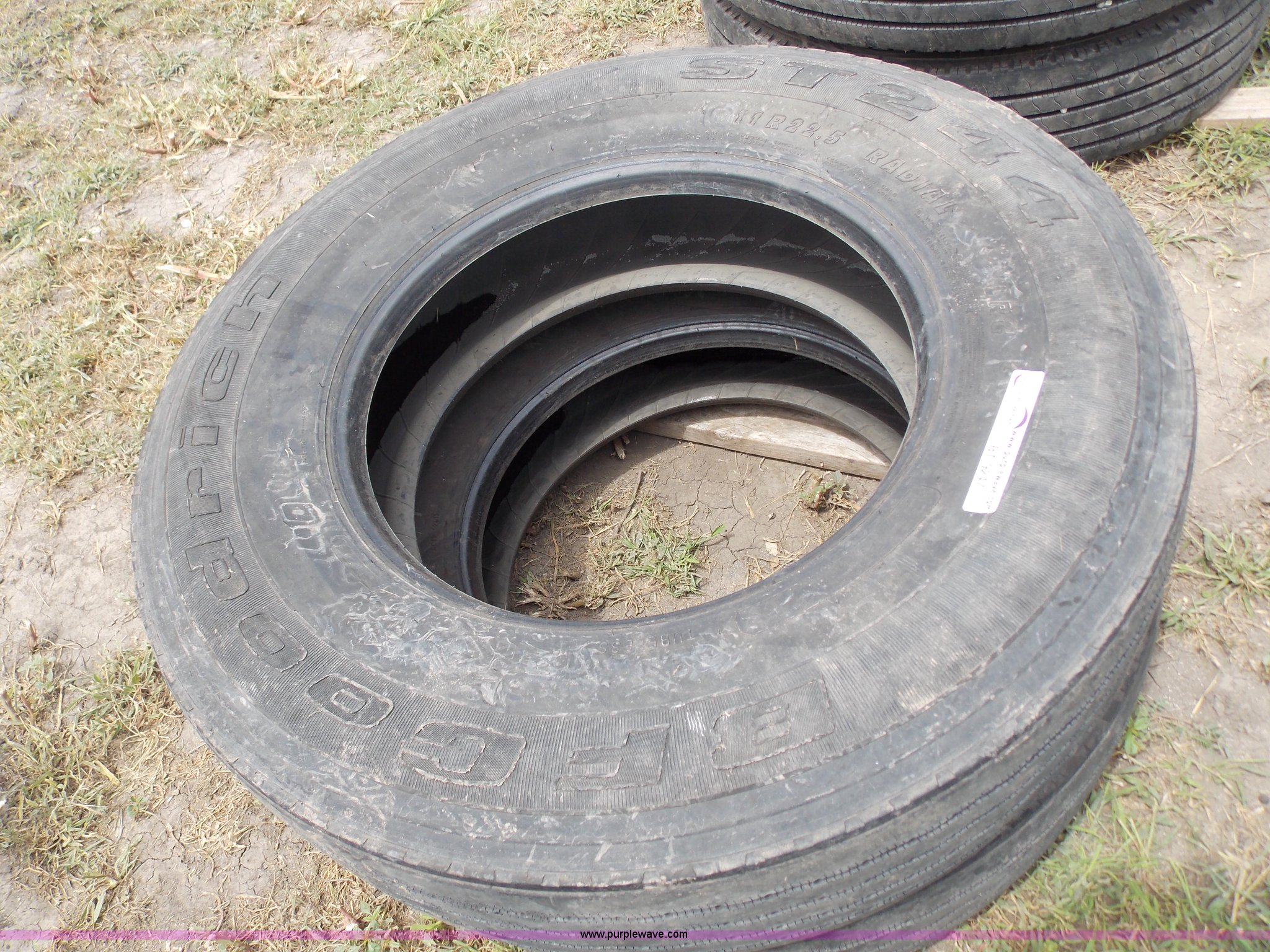 (2) BF Goodrich ST244 11R22.5 tires in Beloit, KS | Item BT9247 sold ...