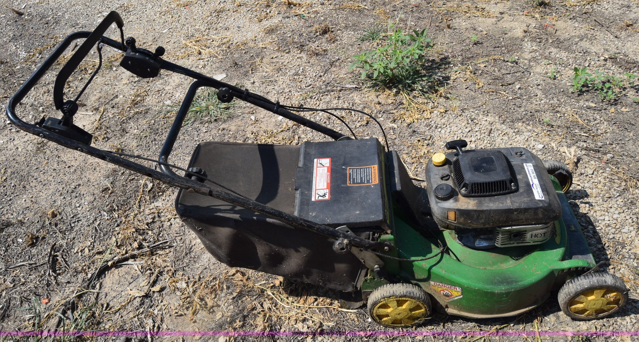 John Deere JX75 push mower in Lyons, KS | Item BN9852 sold | Purple Wave