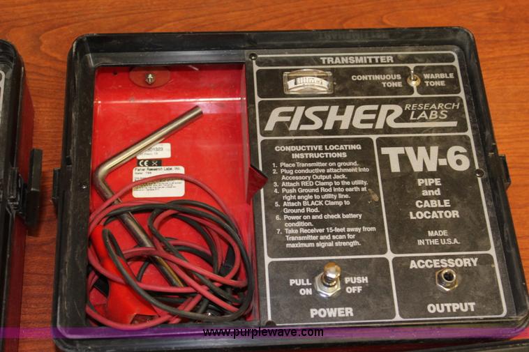 (2) Fisher TW-6 pipe and cable locators in Olathe, KS | Item BQ9354 ...