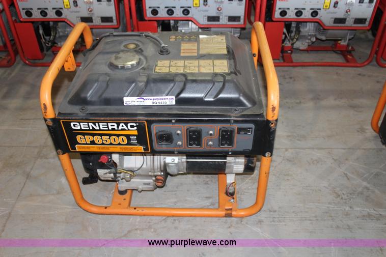 Generac GP6500 generator in Olathe, KS | Item BQ9470 sold | Purple Wave
