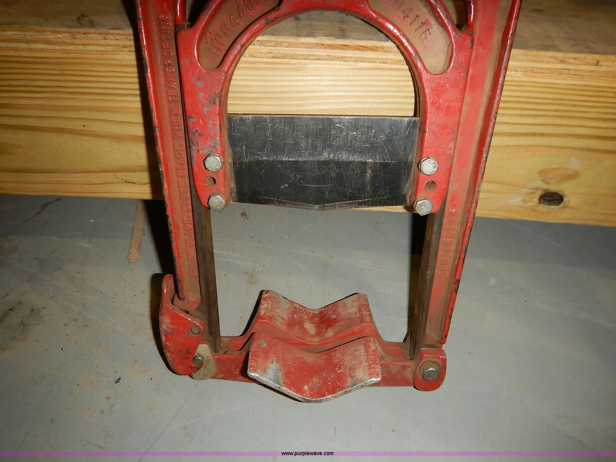 Reed HPC4 pvc pipe cutter in Olathe, KS | Item BC9255 sold | Purple Wave