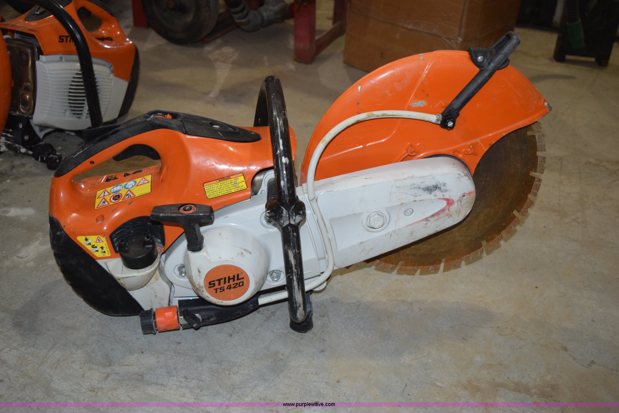 Stihl TS420 concrete saw in Olathe, KS | Item BI9494 sold | Purple Wave