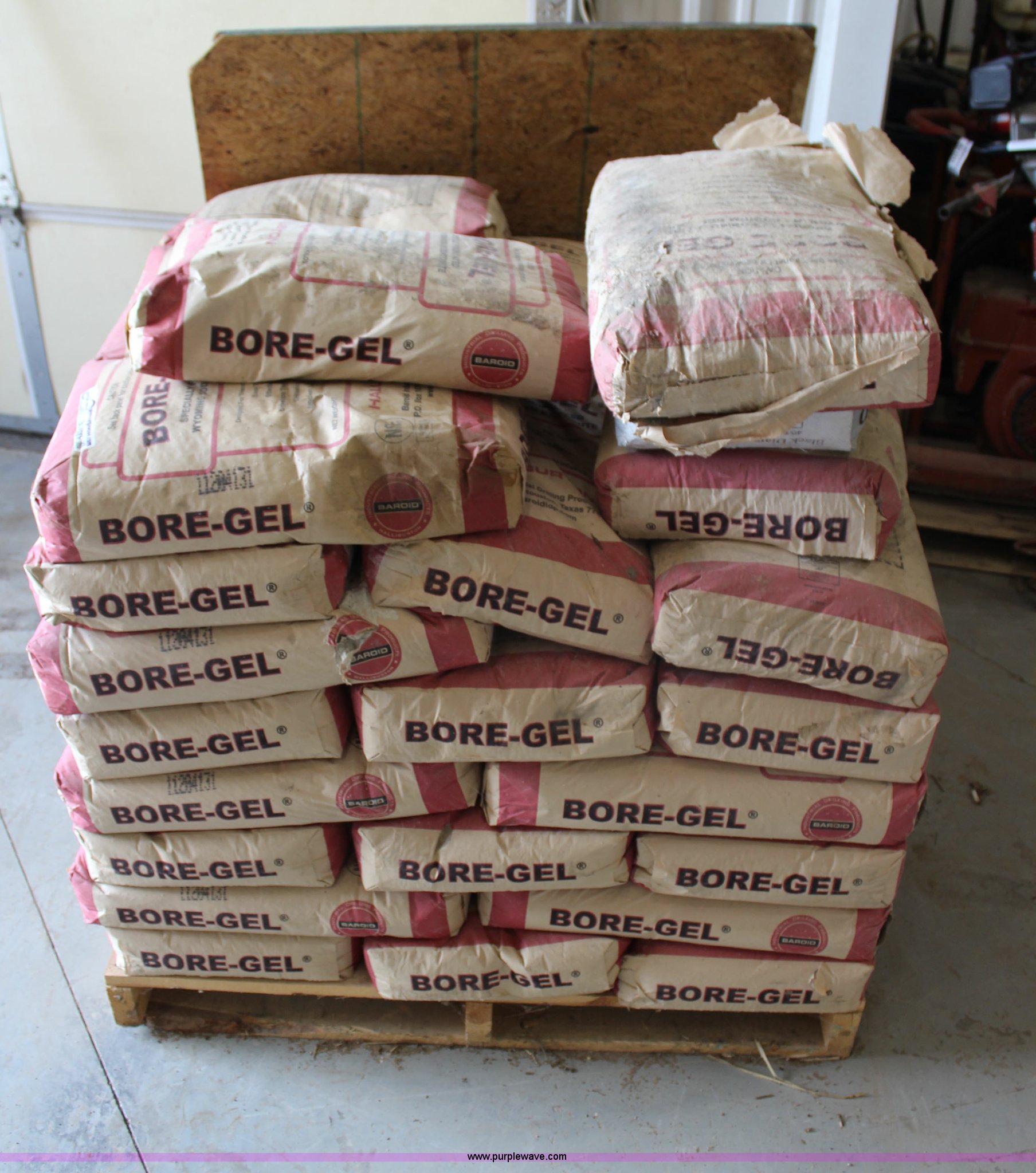 (45) Bore-gel sodium bentonite sacks in Olathe, KS | Item BQ9281 sold ...