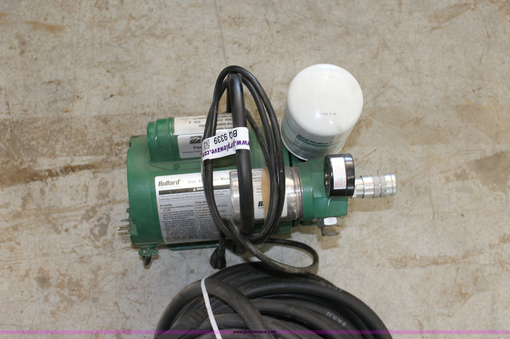 Bullard free air pump in Olathe, KS | Item BQ9339 sold | Purple Wave