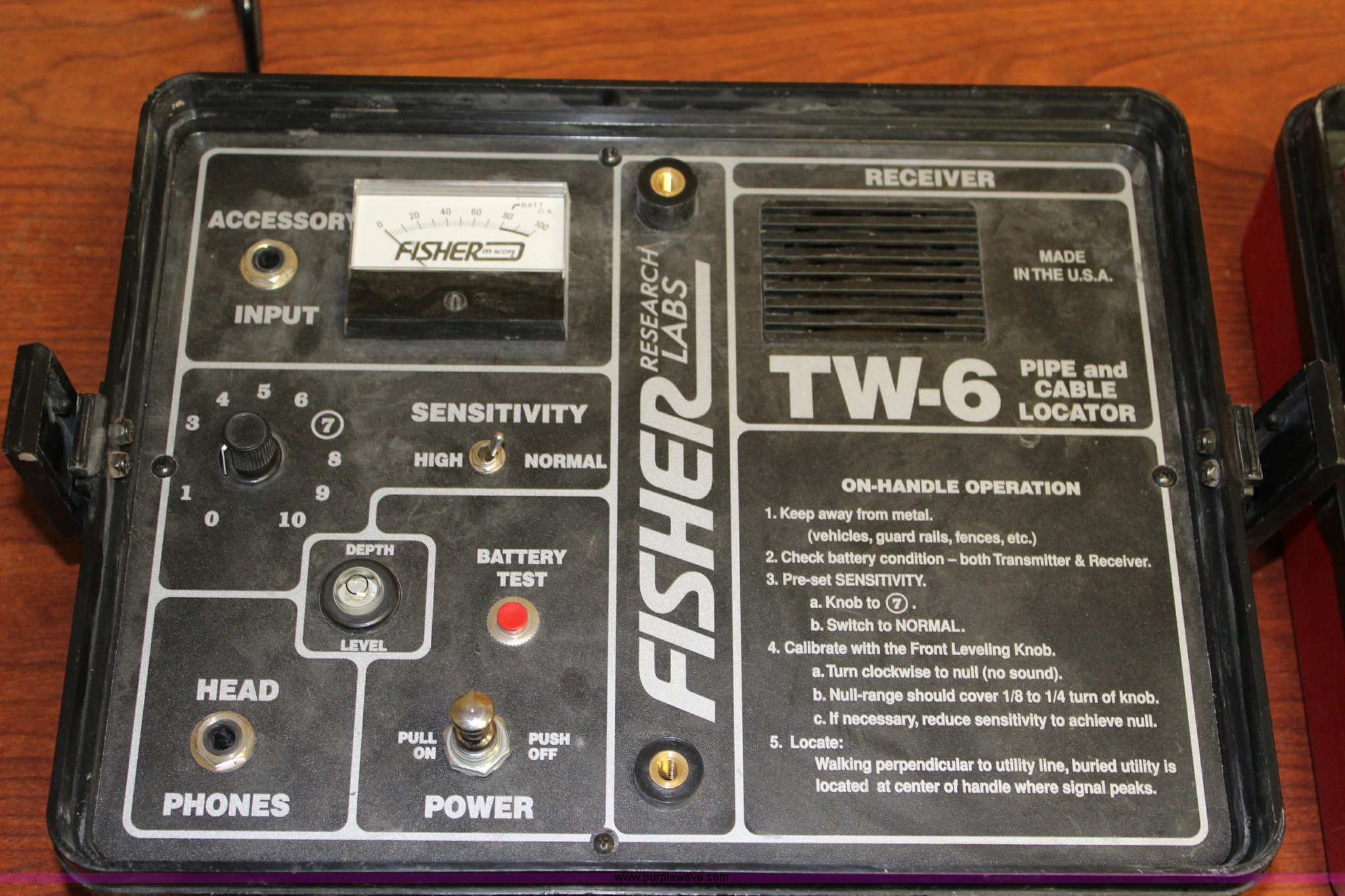 (2) Fisher TW-6 pipe and cable locators in Olathe, KS | Item BQ9354 ...