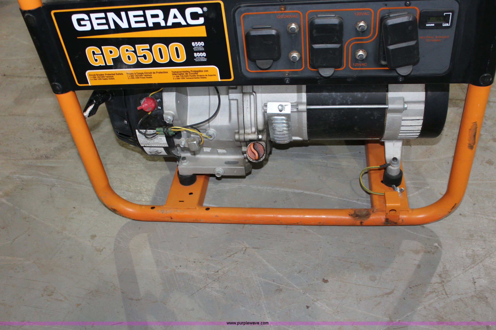 Generac GP6500 generator in Olathe, KS | Item BQ9465 sold | Purple Wave