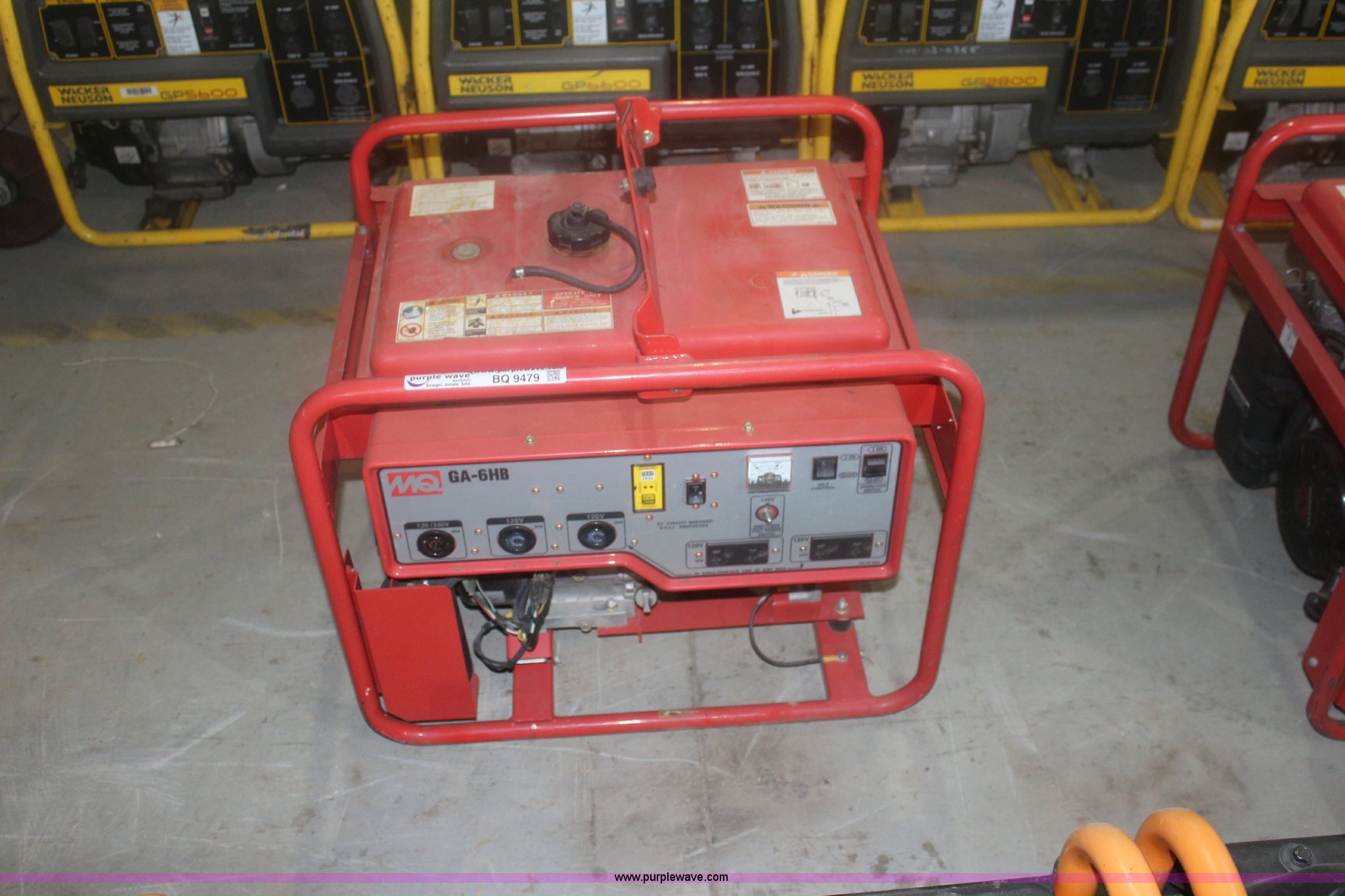 Multiquip GA-6HB generator in Olathe, KS | Item BQ9479 sold | Purple Wave