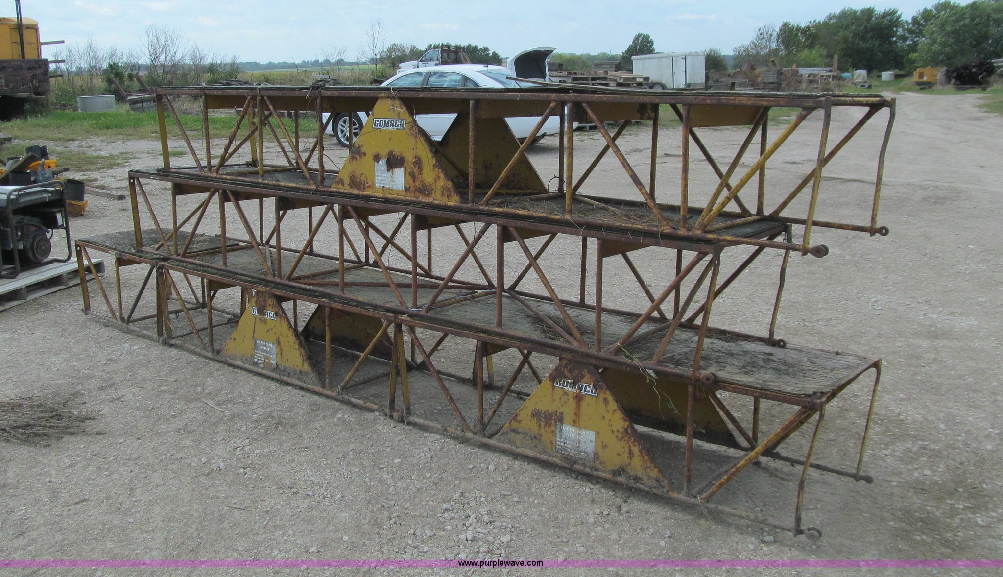 (3) Gomaco work bridges in Van Meter, IA | Item K6345 sold | Purple Wave