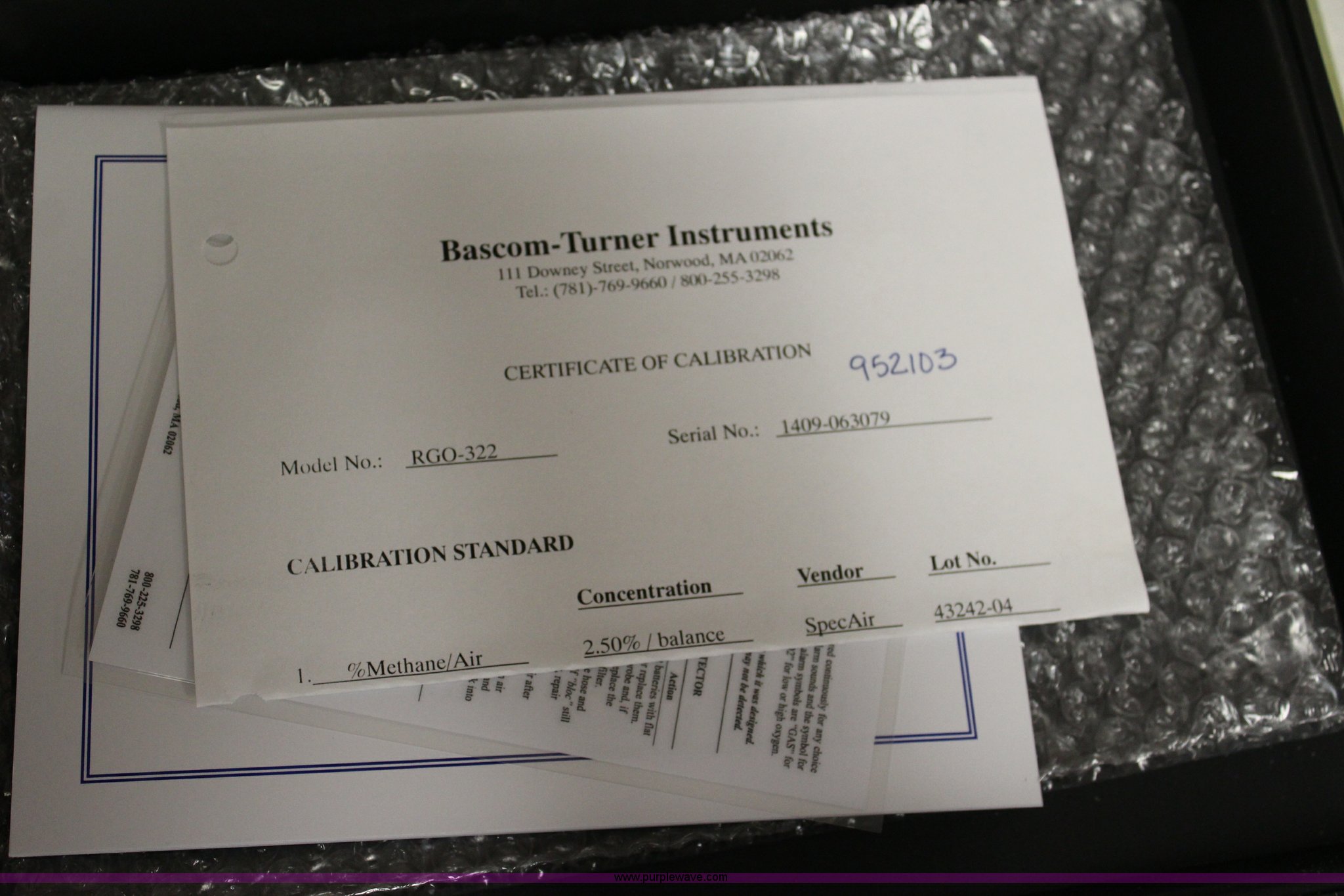 Bascom-Turner gas ranger detector in Olathe, KS | Item BB9313 sold ...