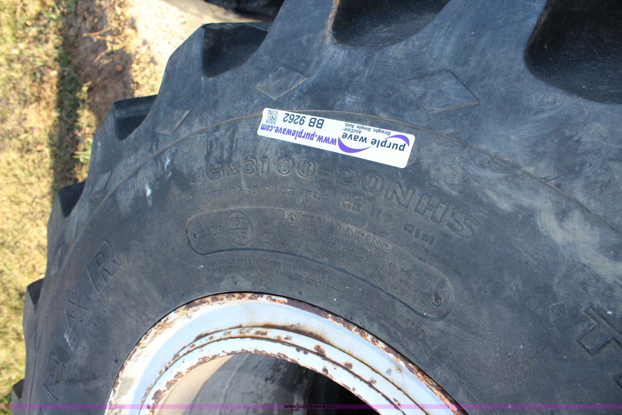 (2) 48x31.00-20 tires and wheels in Holton, KS | Item BB9262 sold ...