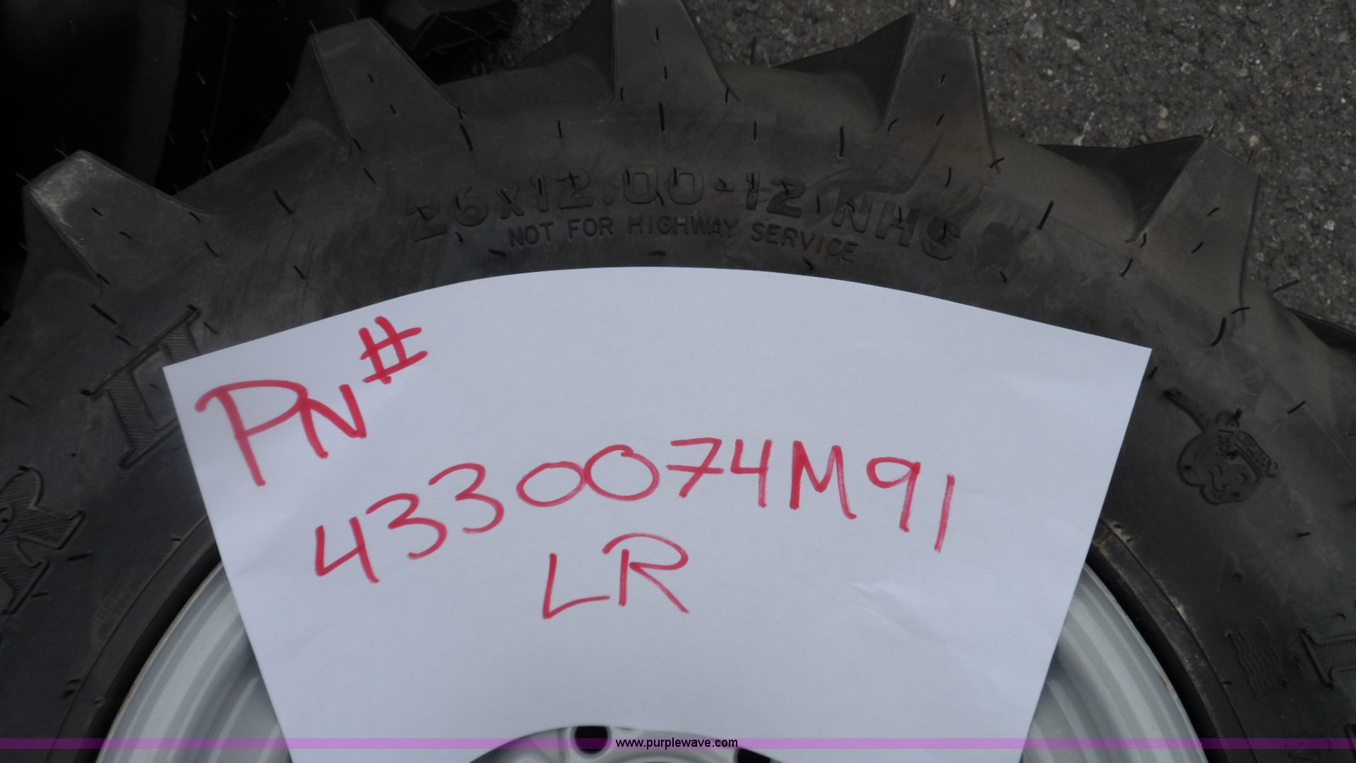 (4) Titan Tru Power II TL 26x12.00-12 4 R1 compact left rear tire ...