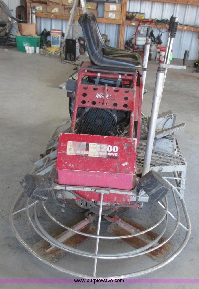 Allen Pro 1200 Razorback ride-on power trowel in Tulsa, OK | Item ...
