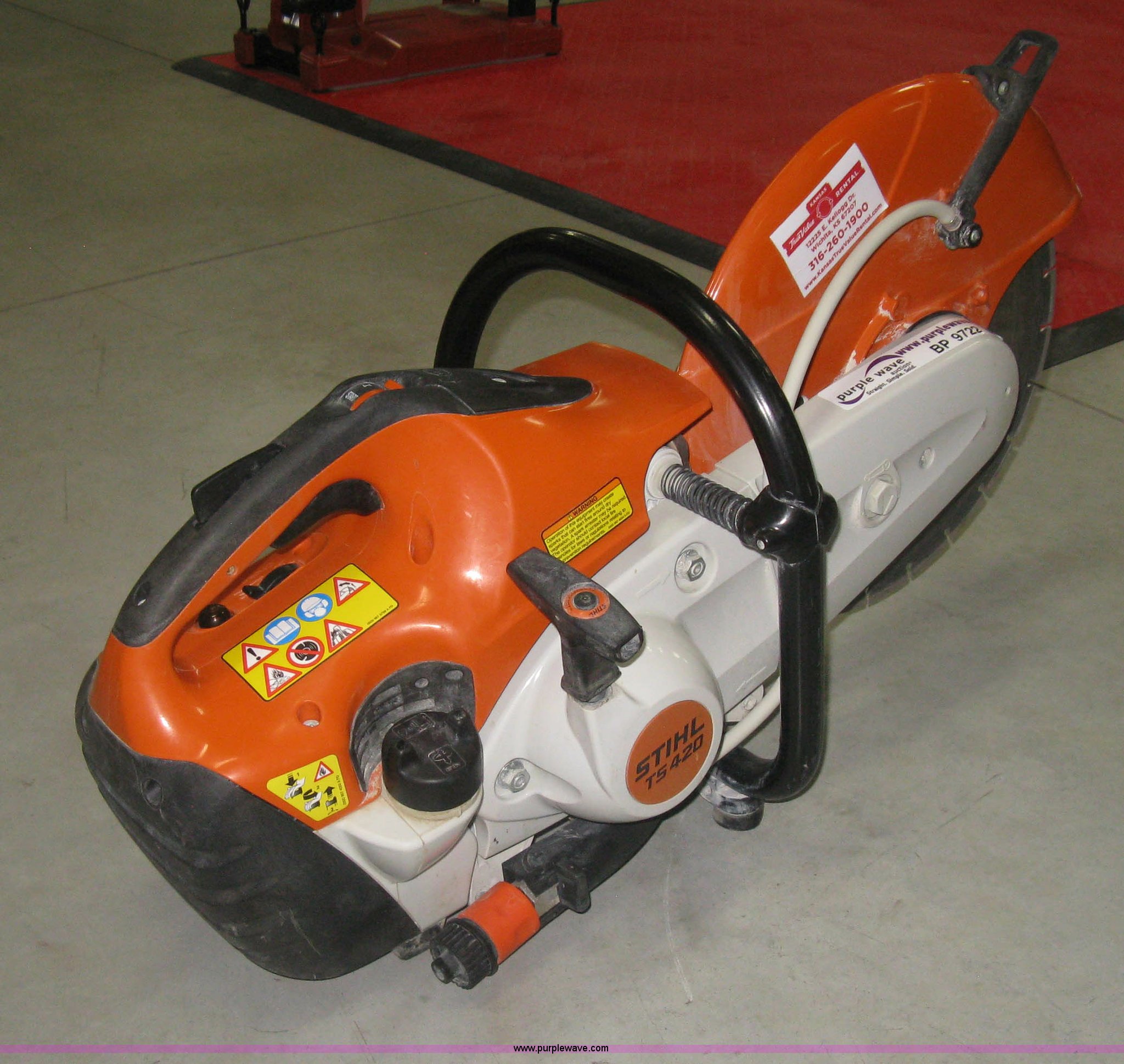 Stihl TS420 concrete saw in Wichita, KS | Item BP9722 sold | Purple Wave