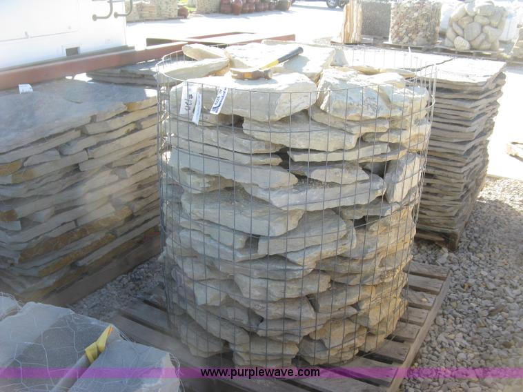 Kansas native limestone flagstone basket in Wichita, KS | Item AL9279 ...