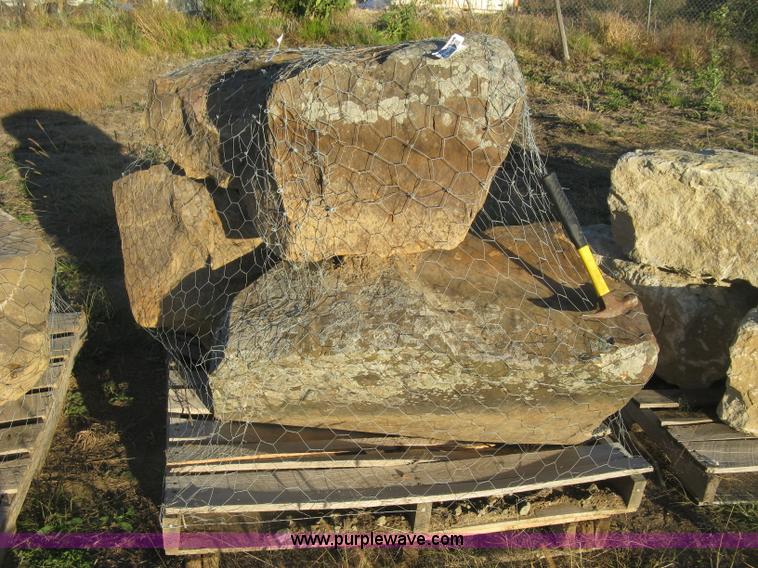 (3) moss rock boulders in Wichita, KS | Item BF9345 sold | Purple Wave
