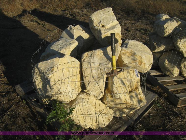Kansas native cream limestone boulders in Wichita, KS | Item BF9356 ...