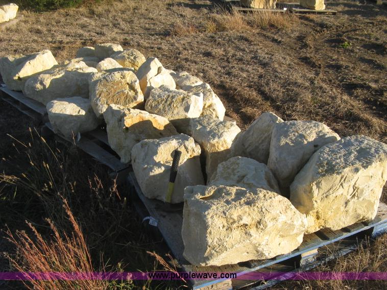 Approximately 24 native Kansas cream limestone boulders in Wichita, KS ...