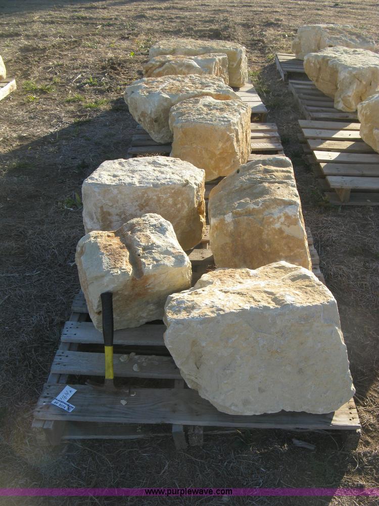 (8) native Kansas cream limestone boulders in Wichita, KS | Item BF9374 ...