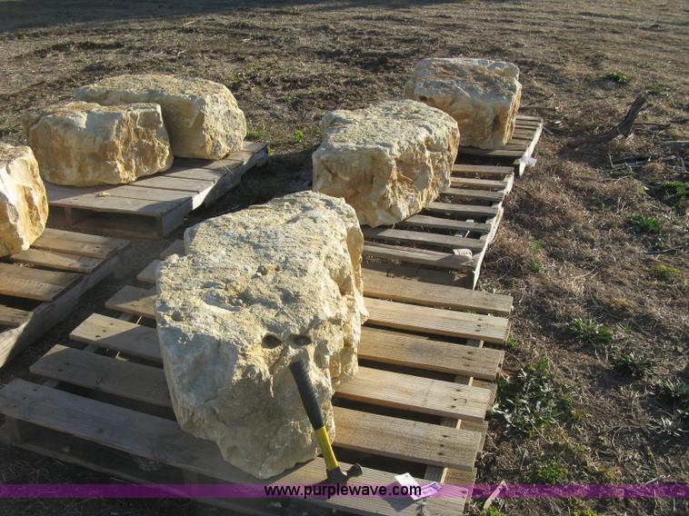 (4) native Kansas cream limestone boulders in Wichita, KS | Item BF9375 ...