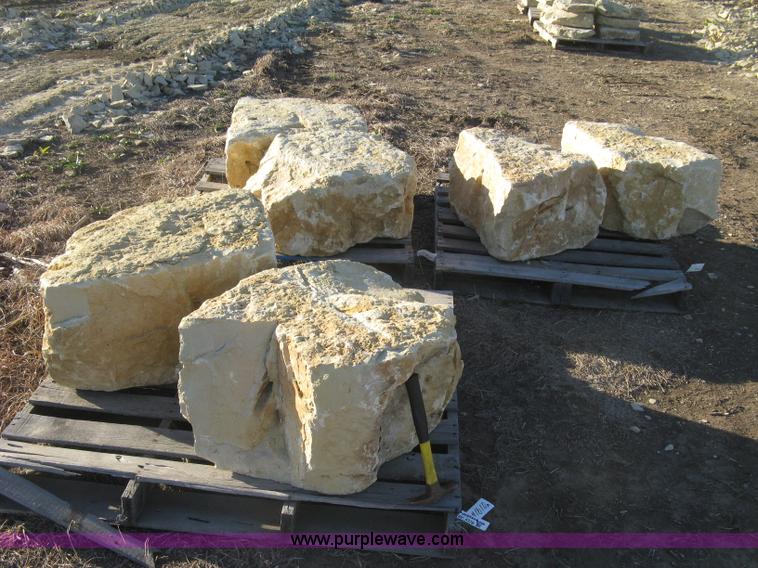 (6) native Kansas cream limestone boulders in Wichita, KS | Item BF9378 ...