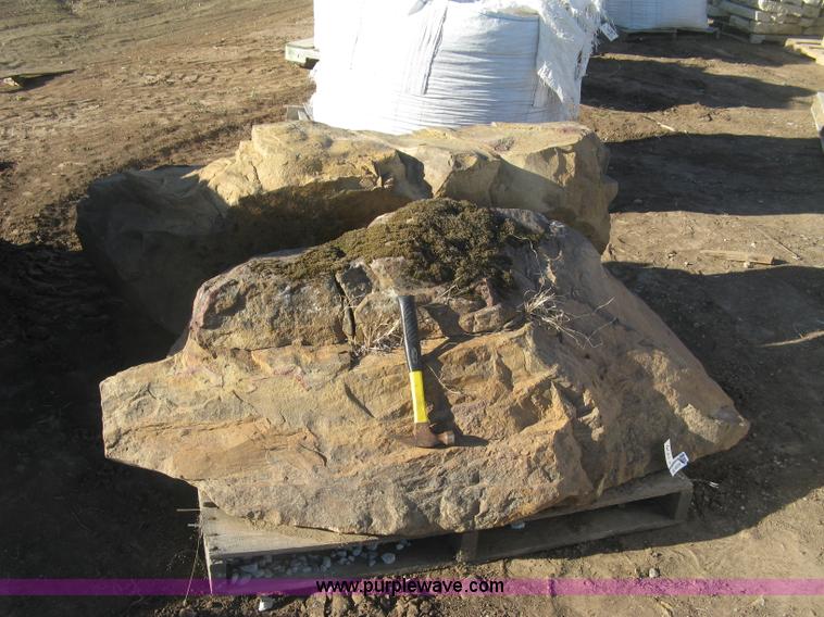 (2) moss rock boulders in Wichita, KS | Item BF9509 sold | Purple Wave