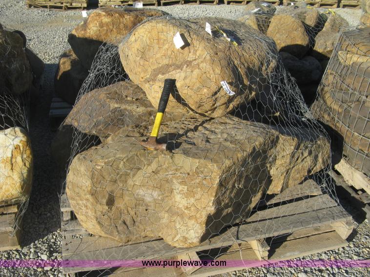 (3) creekstone boulders in Wichita, KS | Item BF9722 sold | Purple Wave