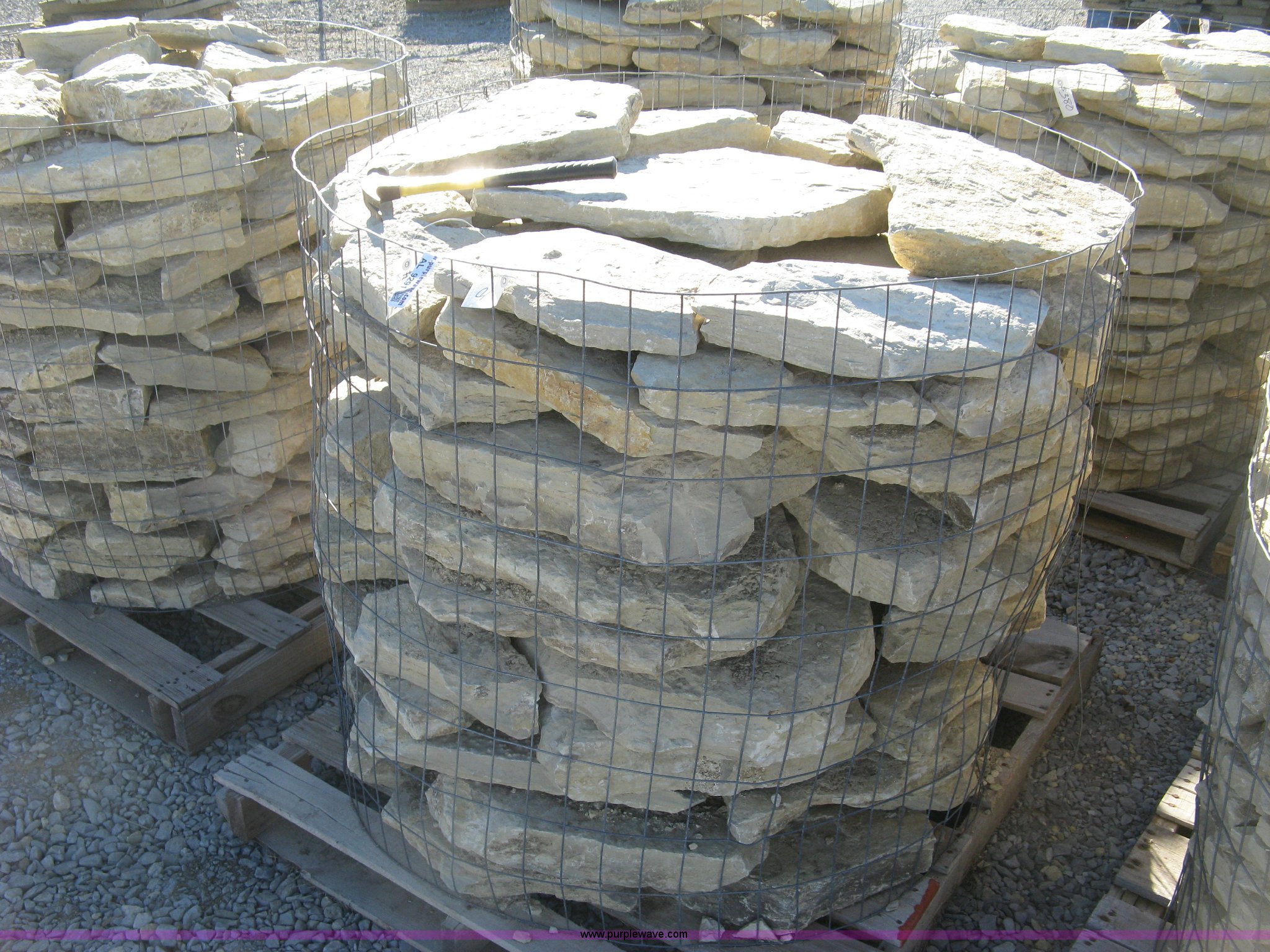 Kansas native limestone flagstone basket in Wichita, KS | Item AL9291 ...