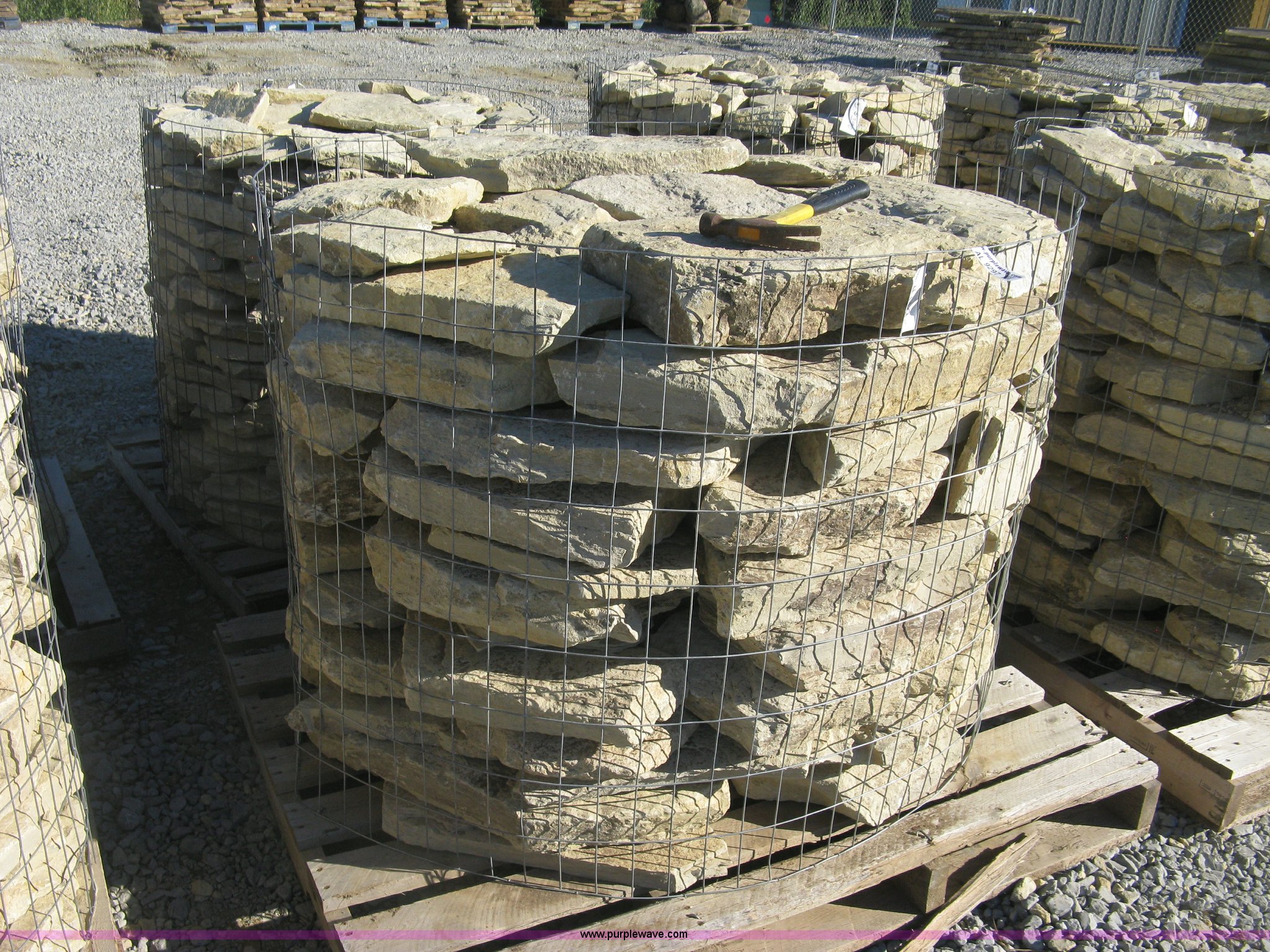 Kansas native limestone flagstone basket in Wichita, KS | Item AL9297 ...