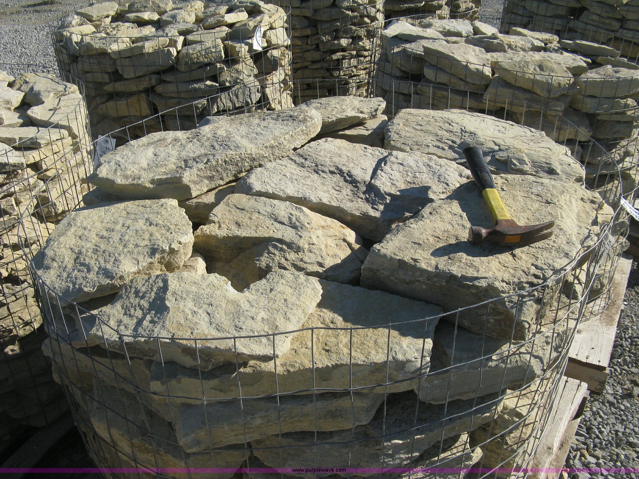 Kansas native limestone flagstone basket in Wichita, KS | Item AL9297 ...