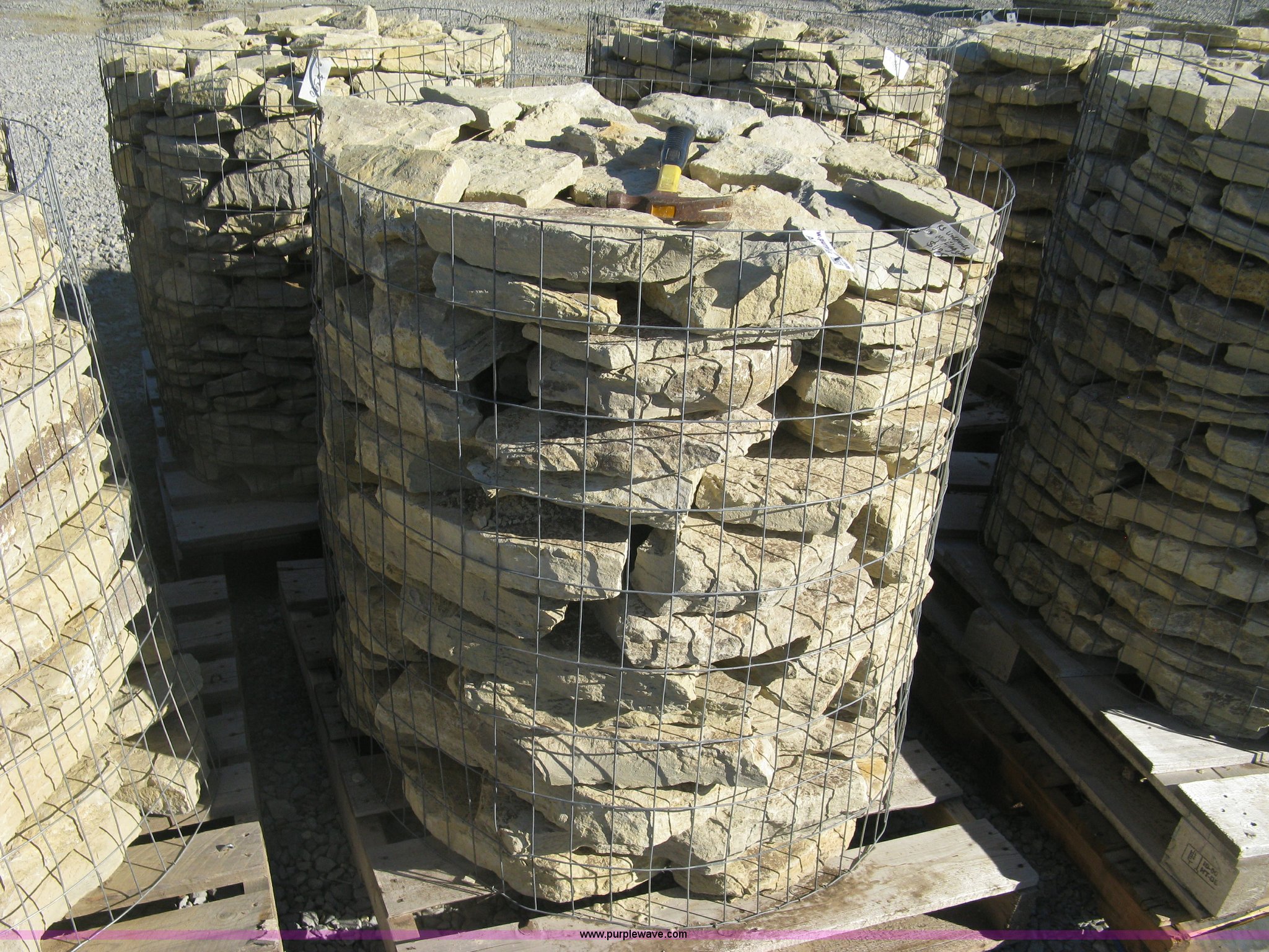 Kansas native mini flagstone limestone basket in Wichita, KS | Item ...