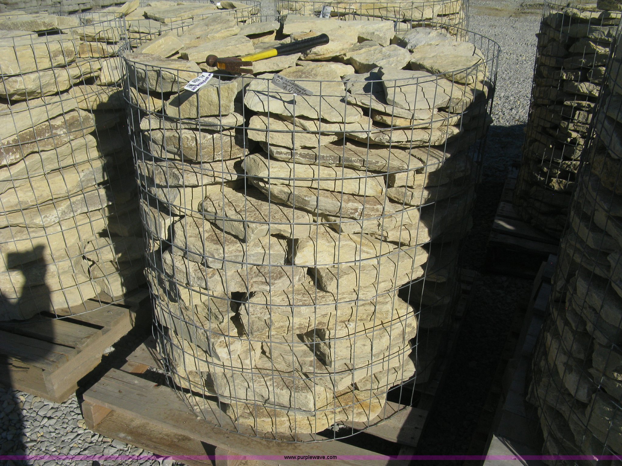 Kansas native mini flagstone limestone basket in Wichita, KS | Item ...