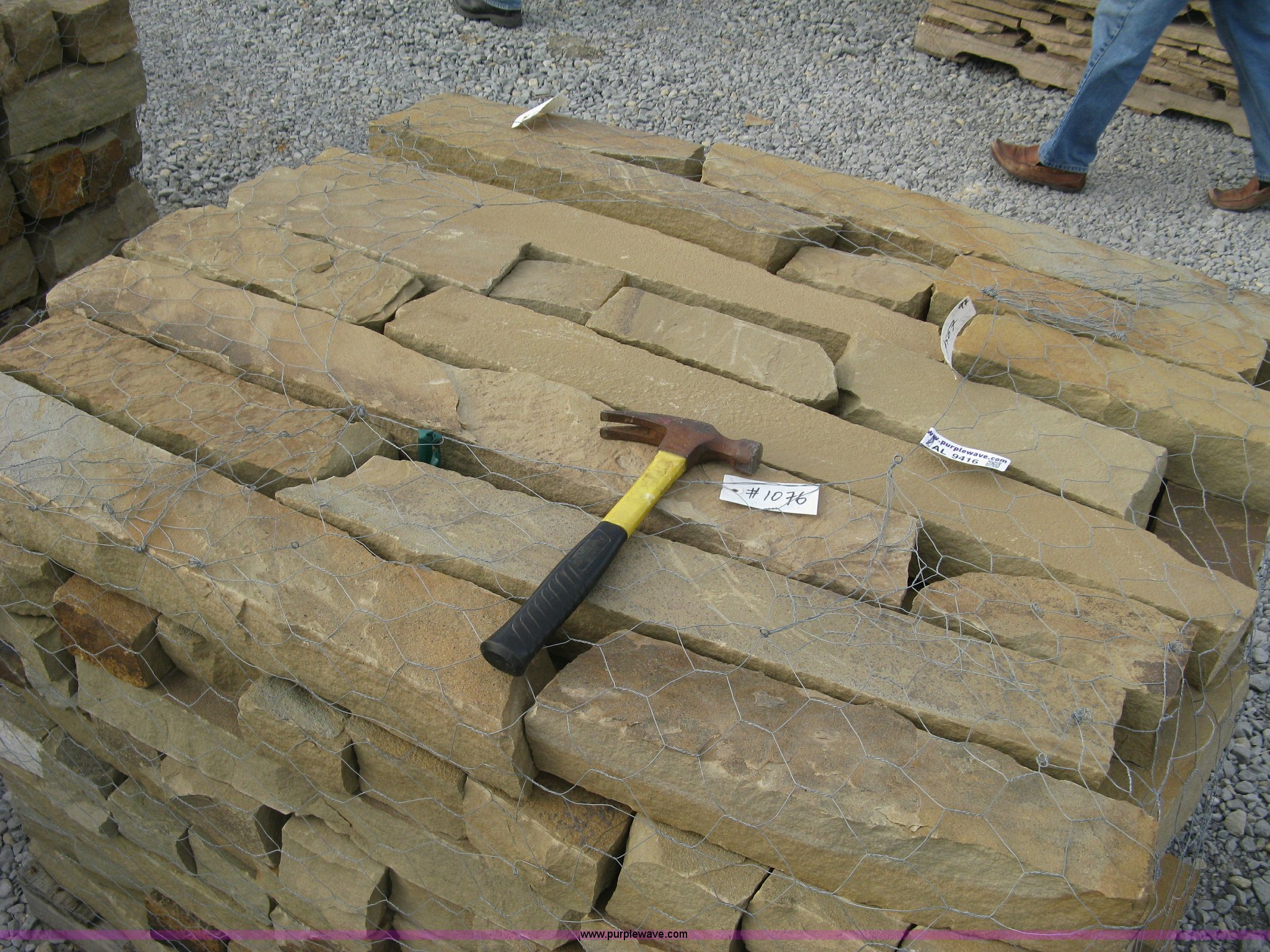 Oklahoma tan brown chopped stone edging in Wichita, KS | Item AL9416 ...