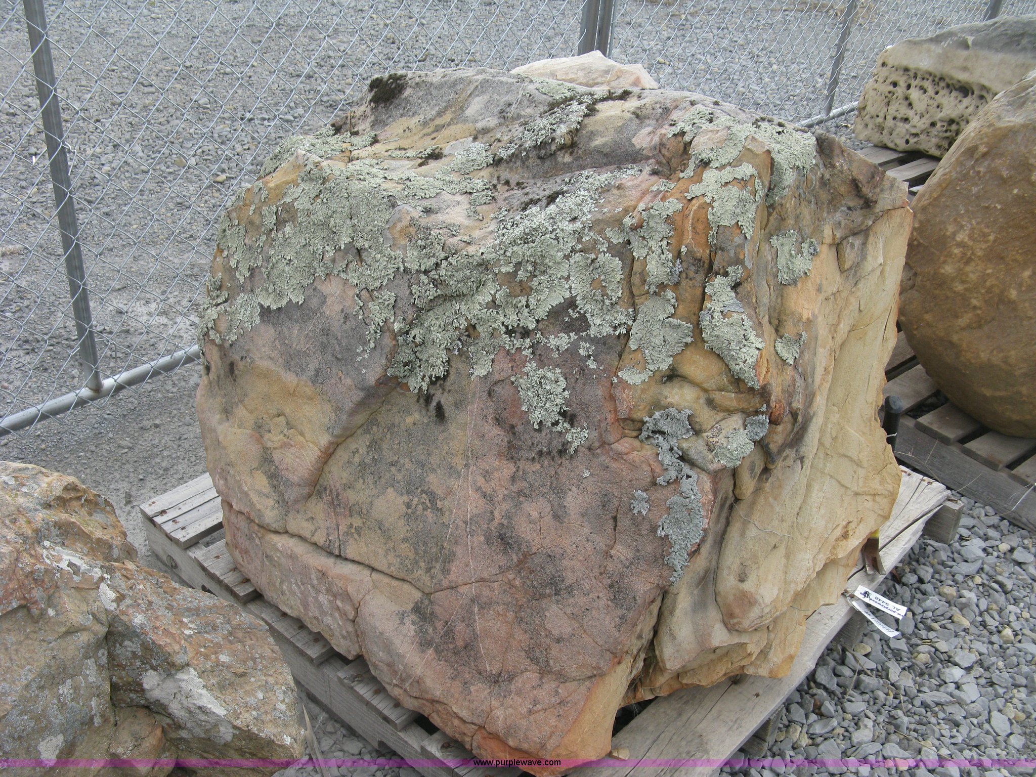 Moss rock boulder in Wichita, KS | Item AL9448 sold | Purple Wave